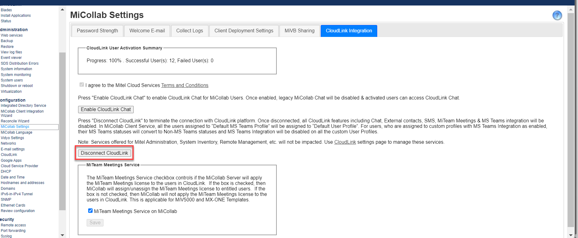 CloudLink Integration